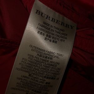 Burberry | Jackets & Coats | Red Burberry Coat | Poshmark
